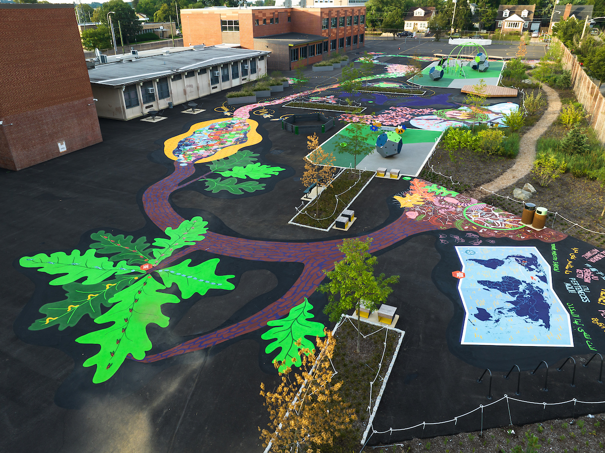 Mural Arts and Louis H. Farrell School unveiled their new 'Literacy ...