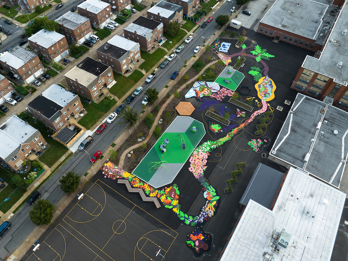 Mural Arts and Louis H. Farrell School unveiled their new 'Literacy ...